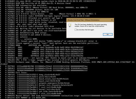Download Kernel Cpu Disabled Message Wallpaper