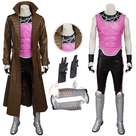 Gambit Costume X Men Cosplay Remy Lebeau Full Set Halloween