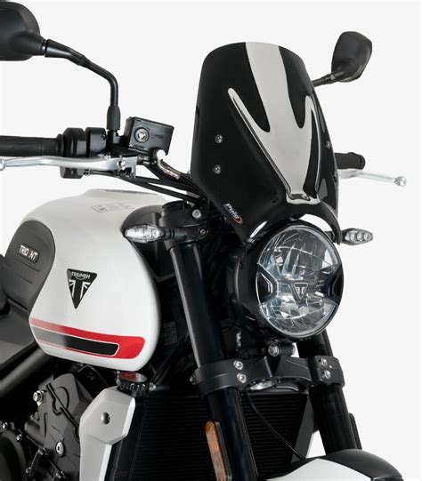 Triumph Trident 660 2021 2024 Puig New Generation Sport Black Windshield 20638n