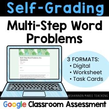 4 OA 3 Multi Step Word Problems Multiplication Division DIGITAL PRINTABLE