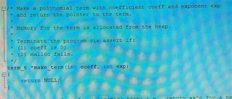 Solved File Polynomialc Contains An Incomplete Definition