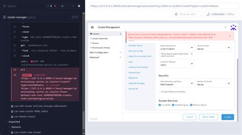Review Flacky Tests For Cluster Creation And Branding · Issue 7406