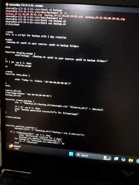 Sneha Arya On Linkedin Learningjourney Shellscripting Automation Backupmanagement