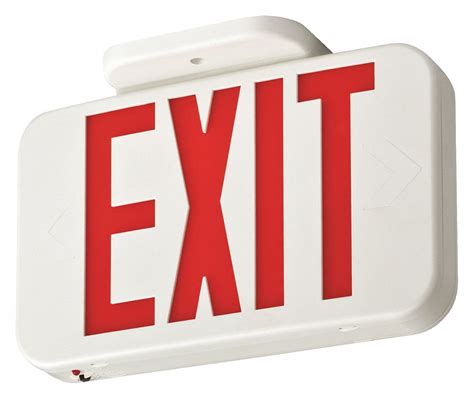 Emergency Battery Backup LED Exit Sign M EXR EL Grainger