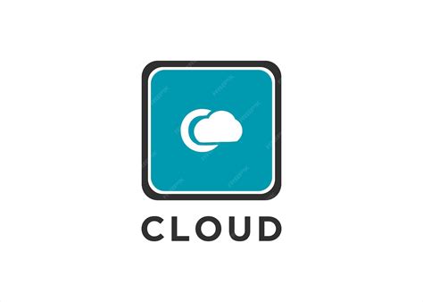 Premium Vector Cloud Data Storage Web App Logo Design Template