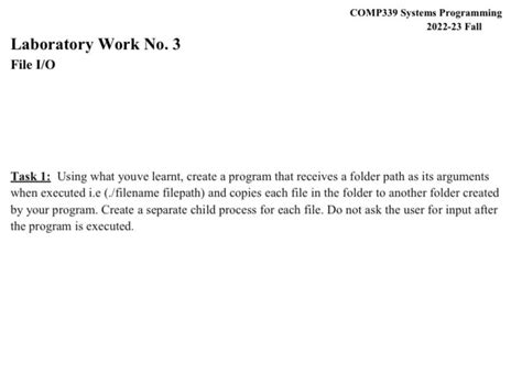 Solved Laboratory Work No File I O Task Using What Chegg
