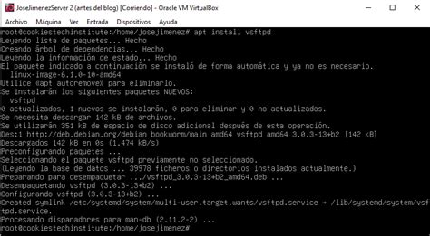 Joselitic En Las Redes InstalaciÓn Y ConfiguraciÓn De Un Servidor Ftp Y ConfiguraciÓn Del