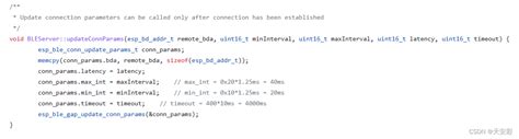 Esp32 连接参数间隔更新esp32 调整蓝牙广播间隔后重启 Csdn博客 Esp32 连接参数间隔更新esp32 调整蓝牙广播间隔后重启 Csdn博客