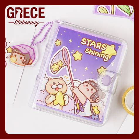 Korean Small Mochi Binder Notebook Cute Characters With Keychain Shopee Philippines