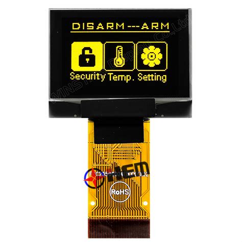 Inch OLED Yellow Color SSD Jiangxi Huaersheng Technology Co Ltd