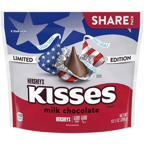 Hersheys Patriotic Kisses Limited Edition 101oz 286g Poppin Candy