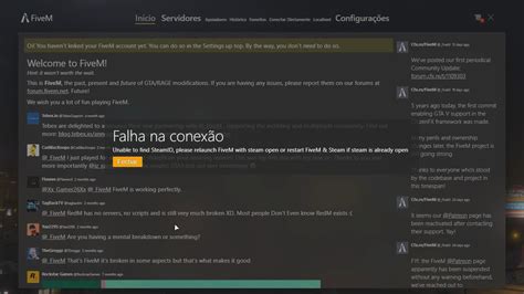 Unable To Find Steamid Please Relaunch Fivem With Steam Open Or Restart Fivem Server