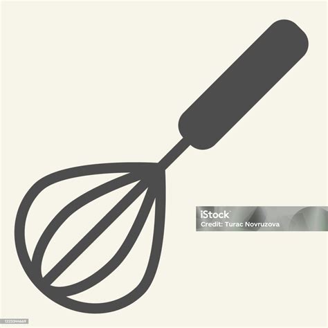 수동 믹서 솔리드 아이콘입니다 베이지 색 배경에 기호 문말 스타일의 그림을 휘젓는다 모바일 컨셉 및 웹 디자인용 주방 용품 표지판 벡터 그래픽 강철에 대한 스톡 벡터 아트