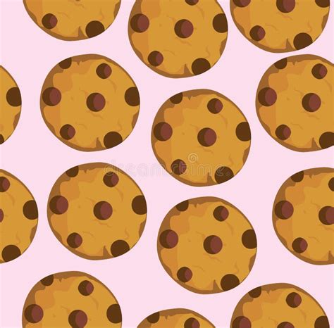 Vector Cookie Background Stock Vector Illustration Of Delicious 81814234