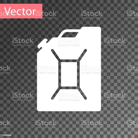 투명 한 배경에 고립 된 가솔린 아이콘에 대 한 흰색 캐니 스 터 디젤 가스 아이콘입니다 벡터 일러스트 0명에 대한 스톡 벡터 아트 및 기타 이미지 Istock