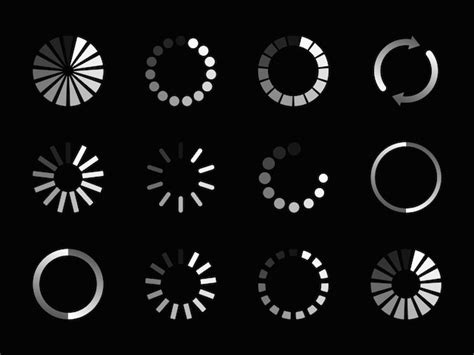 premium vector loading icon circle website buffer loader or