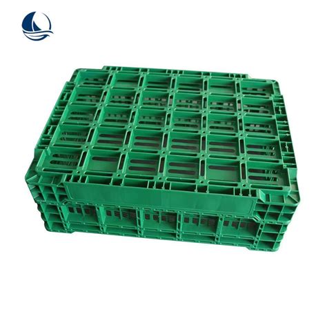 Plastic Storage Container Food Bread Basket Folding Tomato Storage Plastic Crate Stackable