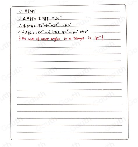 Solved 8 In The Given Figure Ptr Is A Tangent Of A Circle It Atpt
