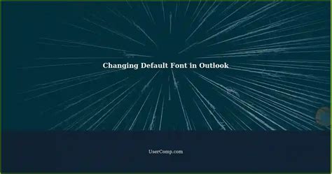 Outlook Changing The Default Font For Plain Text Messages