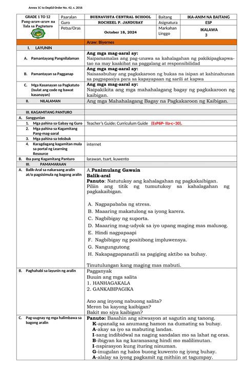 Naipakikita Ang Mga Mahahalagang Bagay Ng Pagkakaroon Ng Kaibigan Docx