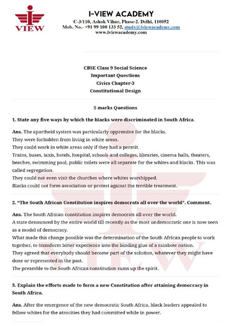 09 civics chap 3 imp ques 5marks pdf