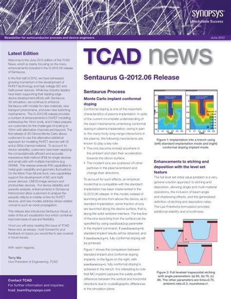 Tcad News June 2011 Synopsys