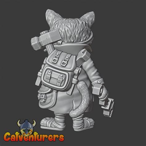 Stl File Tinkerer Cat 🐱 ・3d Printer Design To Download・cults
