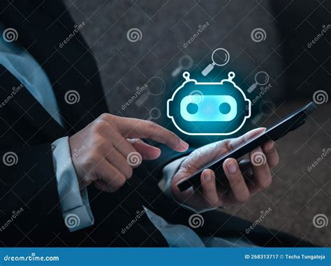 Chat Gpt And Ai Search Searching By Artificial Intelligence Technology Concepts Stock Image