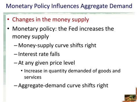 Ppt The Influence Of Monetary And Fiscal Policy On Aggregate Demand