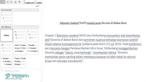 3 Cara Menggunakan Fitur Bullets And Numbering Microsoft Word Terbaru