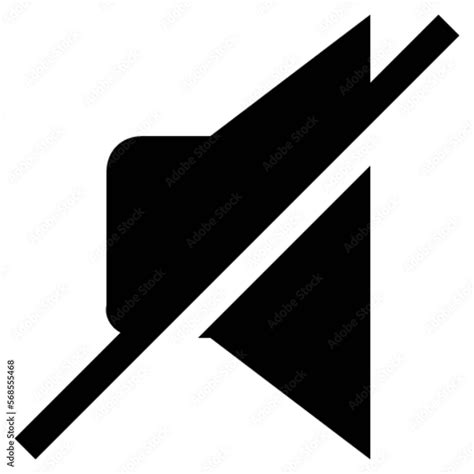 Mute Vector Icon Symbol Logo Clipart Isolated Vector Illustration