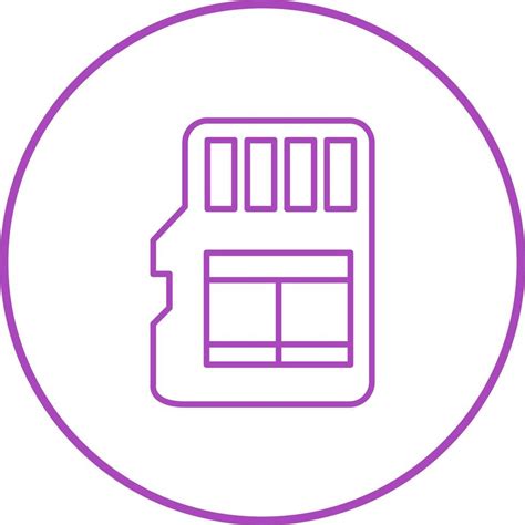 Memory Card Vector Icon Vector Art At Vecteezy