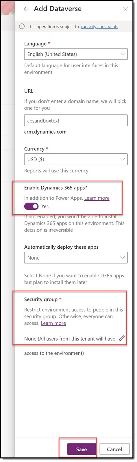 How To Add A Sandbox Environment For Dynamics 365
