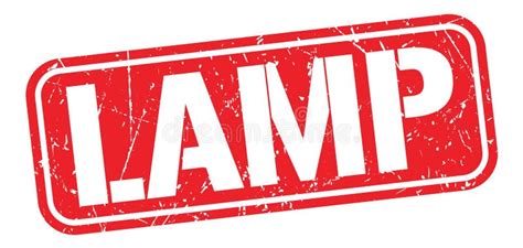 Lamp Text Written On Red Stamp Sign Stock Illustration Illustration