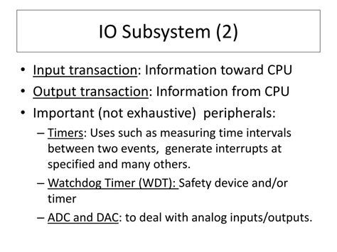Ppt Io Subsystem Powerpoint Presentation Free Download Id9497857