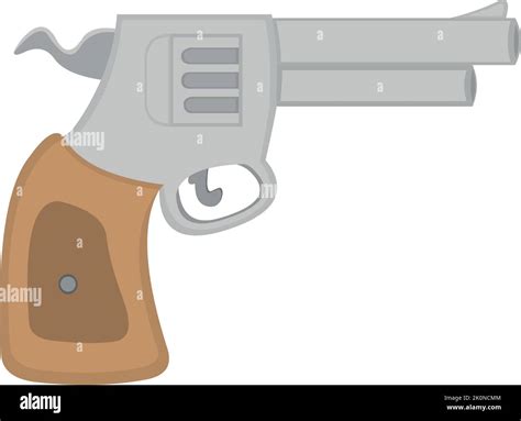 Vector Illustration Of A Sheriff Or Cowboy Pistol Firearm Stock Vector