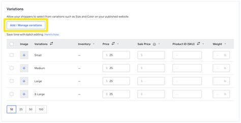 Add Selectable Options To An Item In Square Online Square Support Centre AU