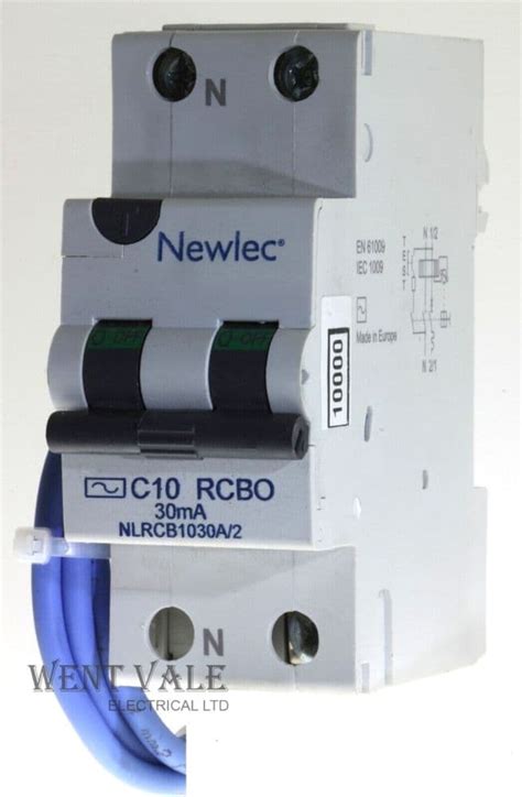 Newlec Nlrcb1030a 2 10a 30ma Type C Double Pole Ac Type Rcbo New
