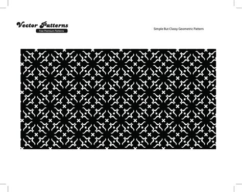 Simple But Classy Geometric Pattern Freevectors