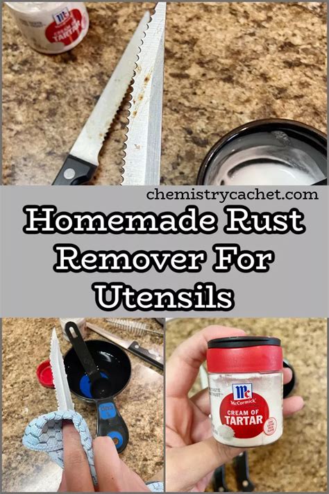 Homemade Rust Remover For Utensils Or Any Other Metal Rust Removers How To Clean Rust Diy