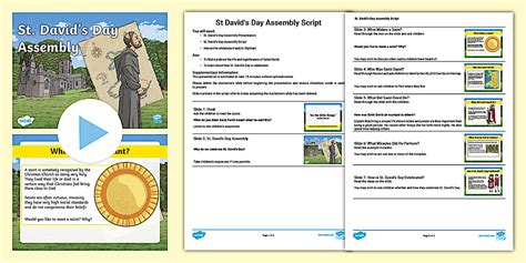 Ks2 St Davids Day Assembly Pack Teacher Made Twinkl