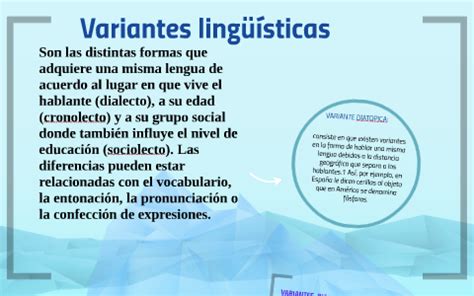 Variantes LingÜÍsticas By On Prezi