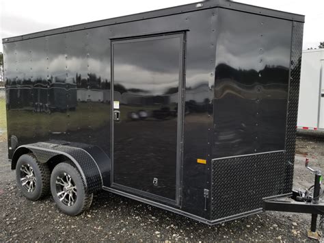 Enclosed Cargo Trailer 6x12 Blackout W Polycore Ad 50 Usa Cargo