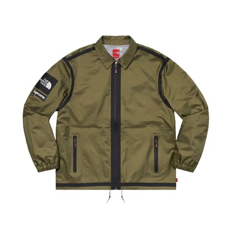 슈프림 X 더 노스 페이스 서밋 시리즈 아우터 테이프 심 코치 재킷 올리브 21ss 솔드아웃 슈프림