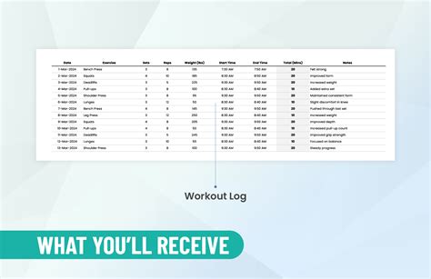 Workout Tracker Template In Excel Google Sheets Download Template Net