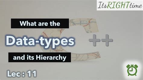 Cpp 11 How Many Type Of Datatype Do C Have Hierarchy Of Datatype Itsrighttime Youtube