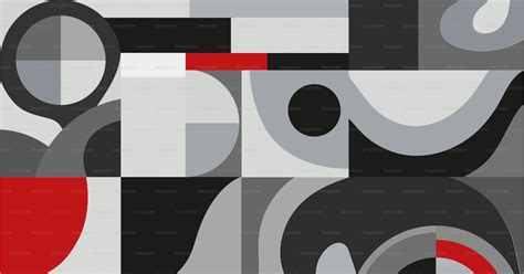 동적 기하학적 벡터 일러스트 레이 션 Artwor 깔끔한 선과 생동감 넘치는 형태가 이 추상적인 배경에 어우러져 모더니즘