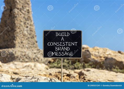 Consistent Brand Message Symbol Concept Words Build A Consistent Brand Message On Beautiful