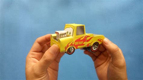 Papercraft How To Make Mini Tow Mater Car Building Paper Model Car