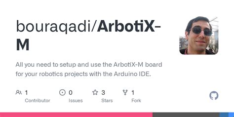 Github Bouraqadiarbotix M All You Need To Setup And Use The Arbotix